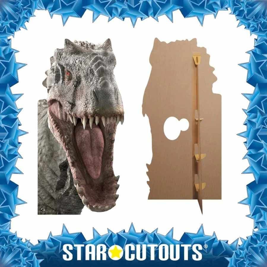 JURASSIC WORLD INDOMINUS REX DINOSAUR STAND IN CARDBOARD CUT OUT