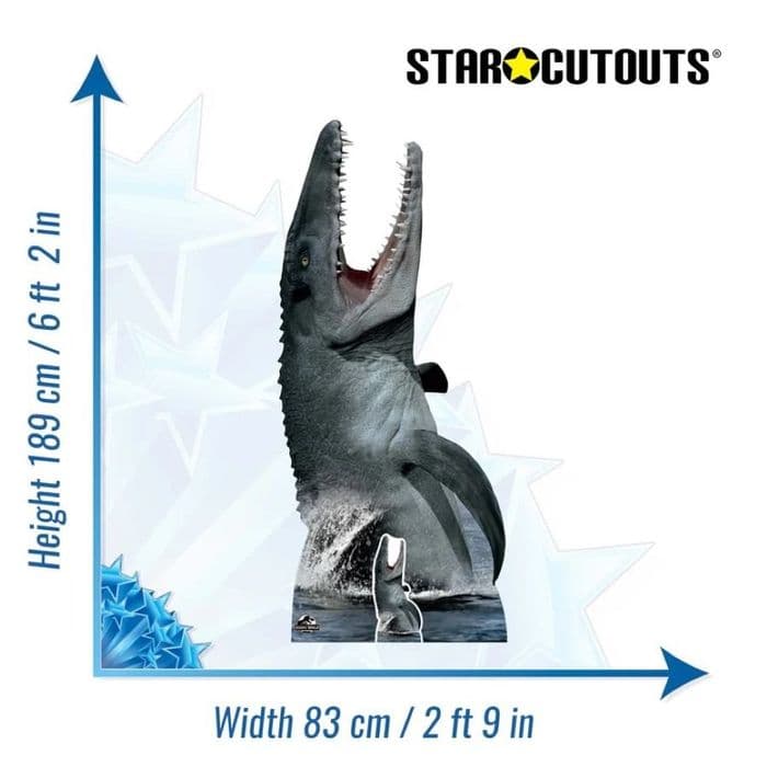 JURASSIC WORLD MOSASAURUS DINOSAUR CARDBOARD CUT OUT