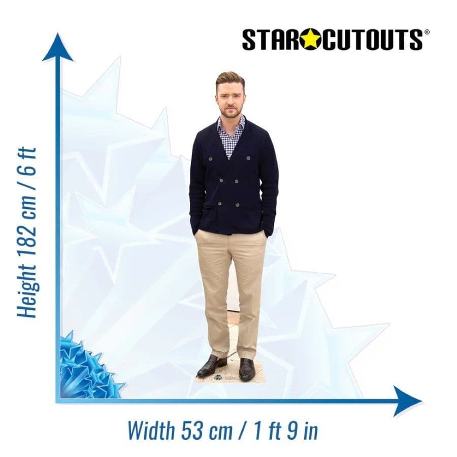 JUSTIN TIMBERLAKE LIFE SIZE CARDBOARD CUT OUT