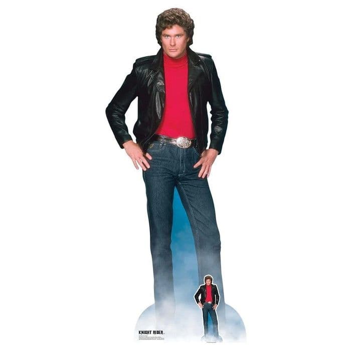KNIGHT RIDER MICHAEL KNIGHT DAVID HASSELHOFF LIFE SIZE CARDBOARD CUT OUT
