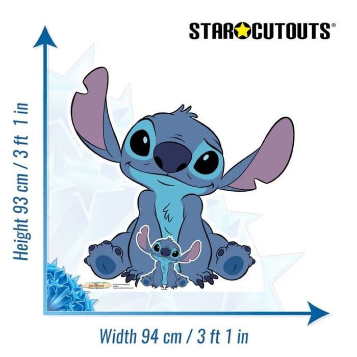 LILO AND STITCH SITTING DISNEY CARDBOARD CUT OUT