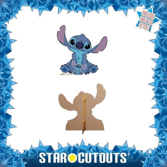 LILO AND STITCH SITTING DISNEY CARDBOARD CUT OUT