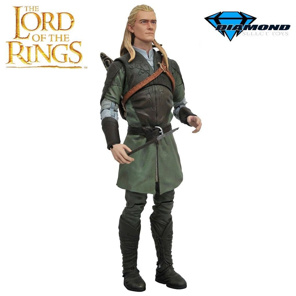 LORD OF THE RINGS SELECT SERIES 1 LEGOLAS 7" SCALE ACTION FIGURE FROM ...