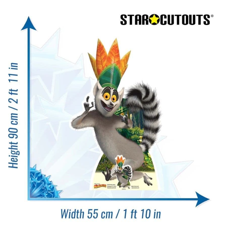 MADAGASCAR KING JULIEN CARDBOARD CUT OUT