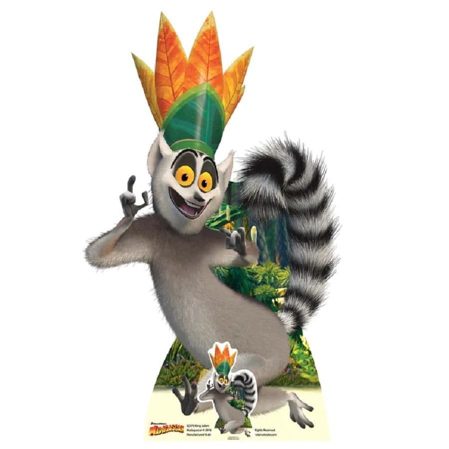 MADAGASCAR KING JULIEN CARDBOARD CUT OUT