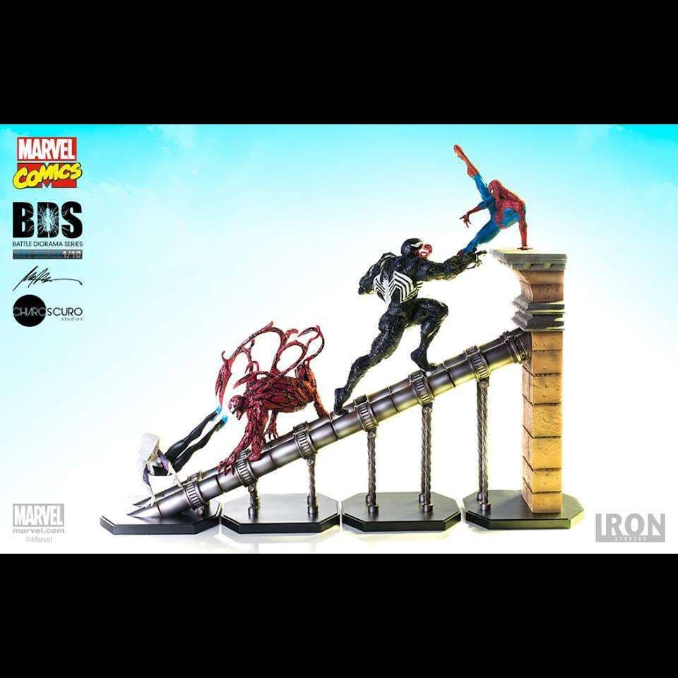 MARVEL COMICS BATTLE DIORAMA SERIES FULL SET 1 10 ART SCALE STATUES ...