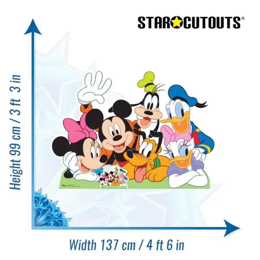 MICKEY MOUSE AND FRIENDS DISNEY GROUP CARDBOARD CUT OUT