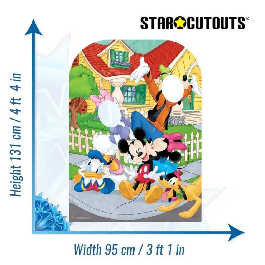 MICKEY MOUSE AND FRIENDS DISNEY STAND IN CHILD SIZE CARDBOARD CUT OUT