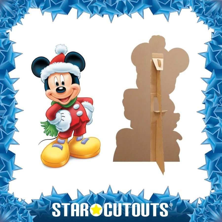 MICKEY MOUSE CHRISTMAS DISNEY CARDBOARD CUT OUT