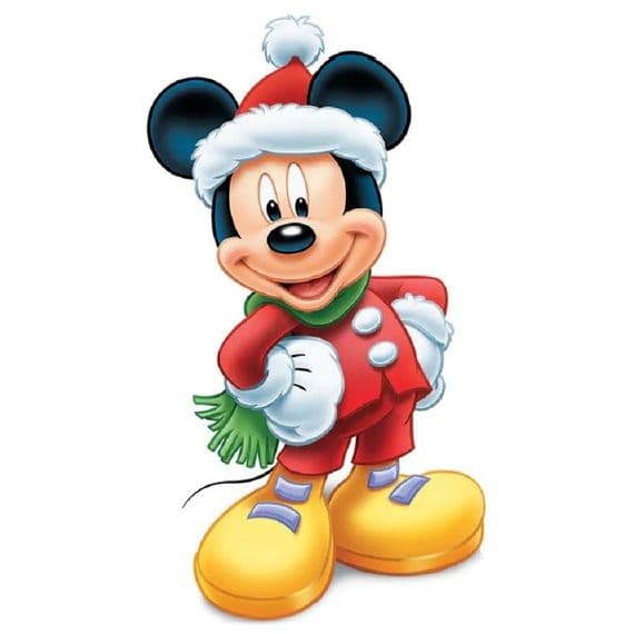 MICKEY MOUSE CHRISTMAS DISNEY CARDBOARD CUT OUT