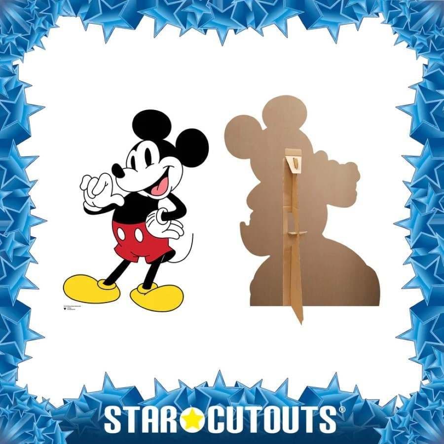 MICKEY MOUSE SMILE RETRO DISNEY CARDBOARD CUT OUT