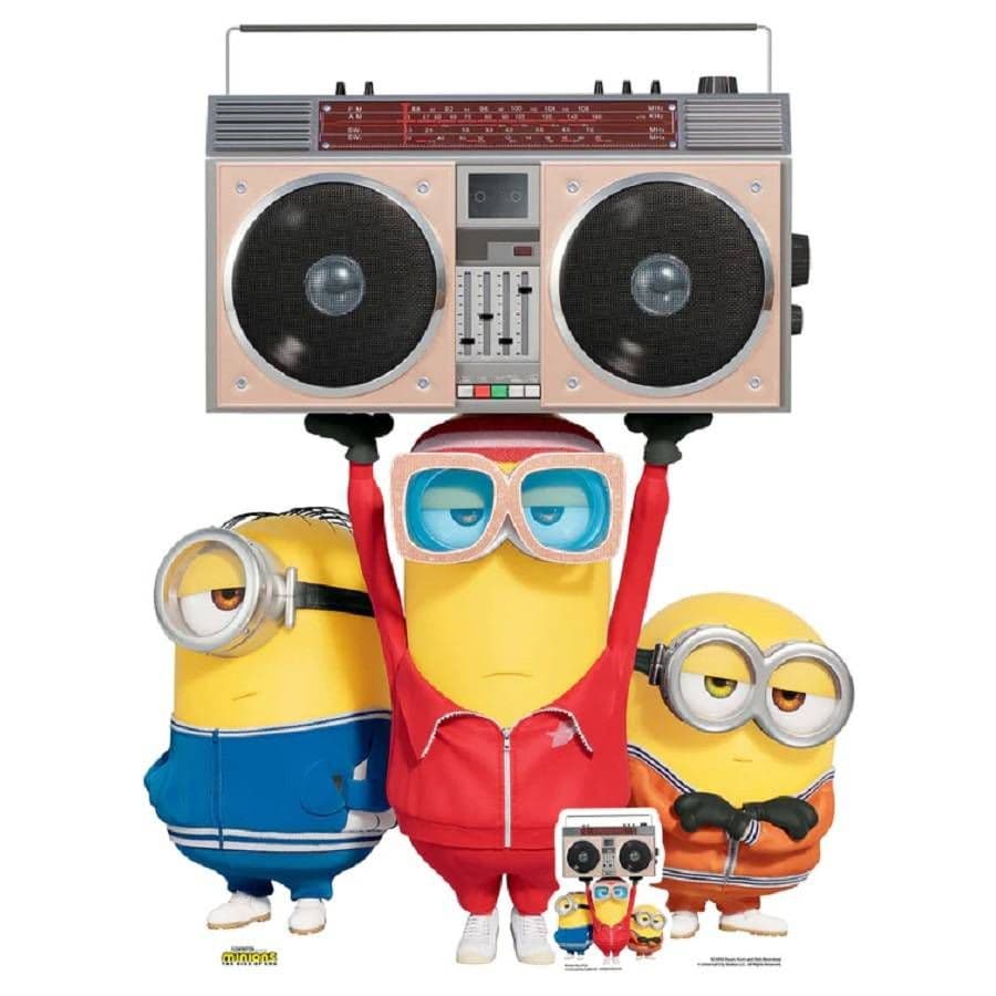MINIONS 2 BOOMBOX GROUP CARDBOARD CUT OUT
