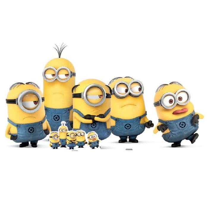 MINIONS GROUP POSE MISCHIEVOUS CARDBOARD CUT OUT