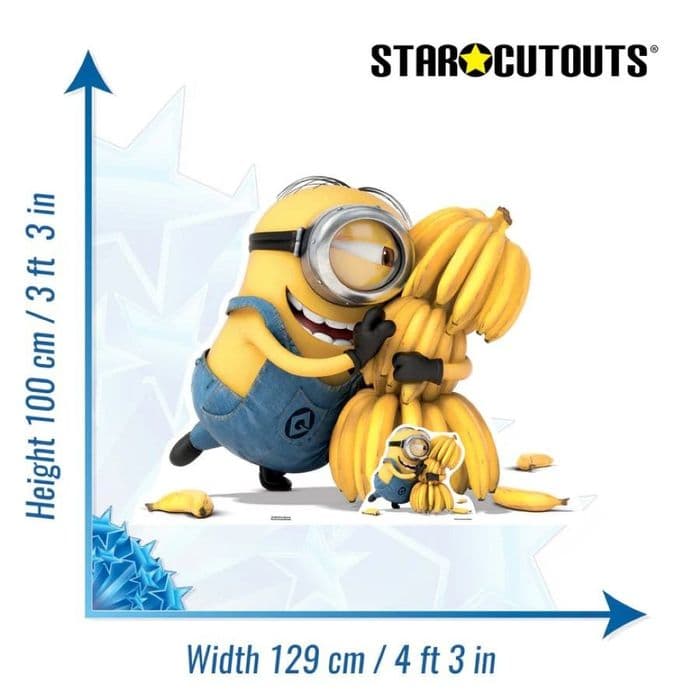 MINIONS STUART WITH BANANAS CARDBOARD CUT OUT