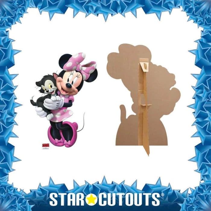 MINNIE MOUSE AND FIGARO DISNEY CARDBOARD CUT OUT