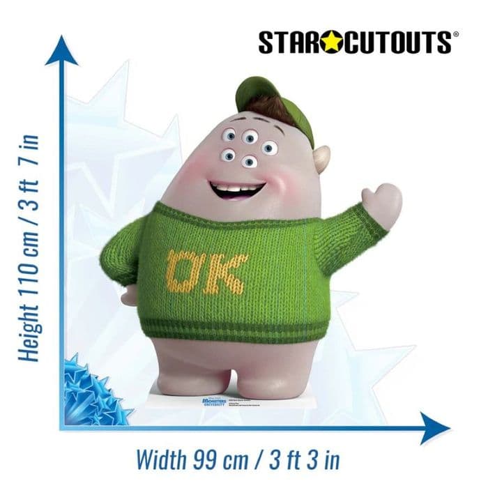 MONSTERS UNIVERSITY SCOTT SQUISHY SQUIBBLES DISNEY CARDBOARD CUT OUT