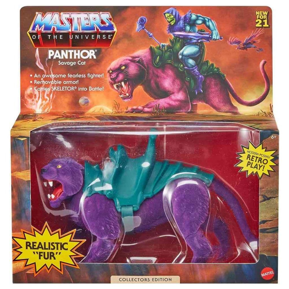 MOTU 2021 PANTHOR FLOCKED COLLECTORS EDITION EXCLUSIVE FROM MATTEL