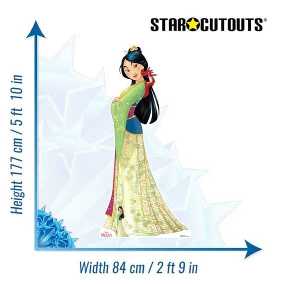 MULAN AND MUSHU DISNEY CARDBOARD CUT OUT