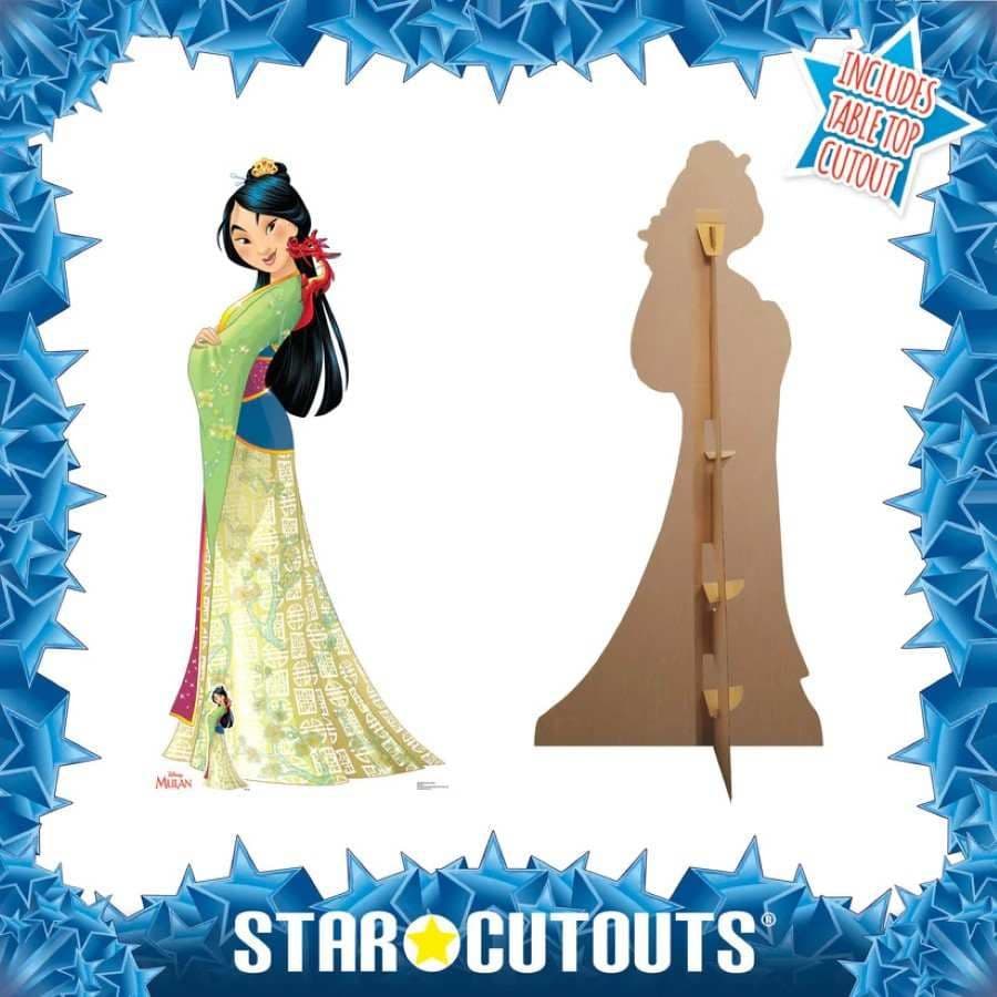 MULAN AND MUSHU DISNEY CARDBOARD CUT OUT