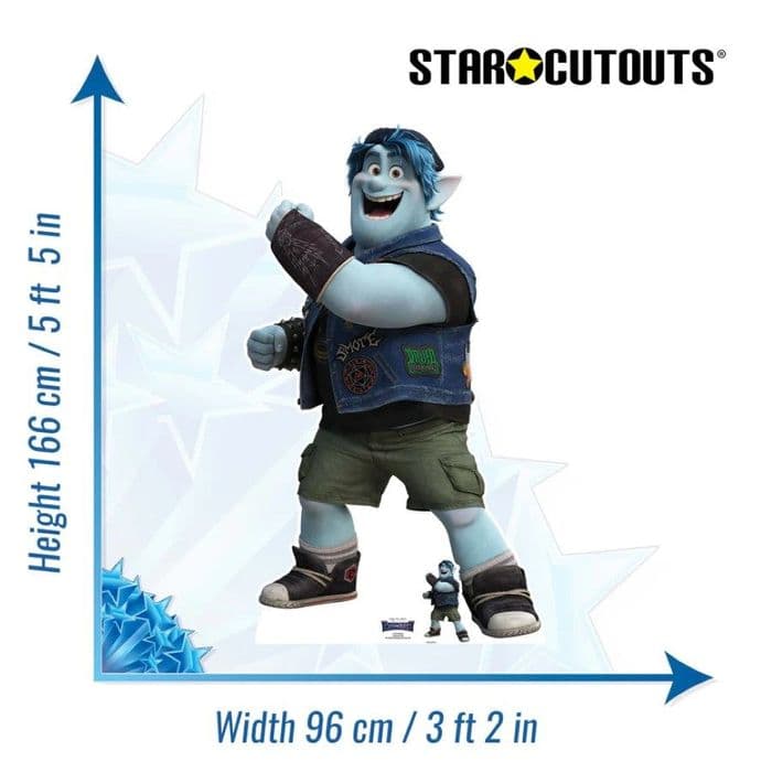 ONWARD BARLEY DISNEY PIXAR CARDBOARD CUT OUT