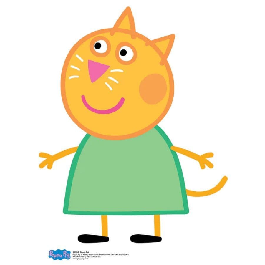 PEPPA PIG CANDY CAT CARDBOARD CUT OUT