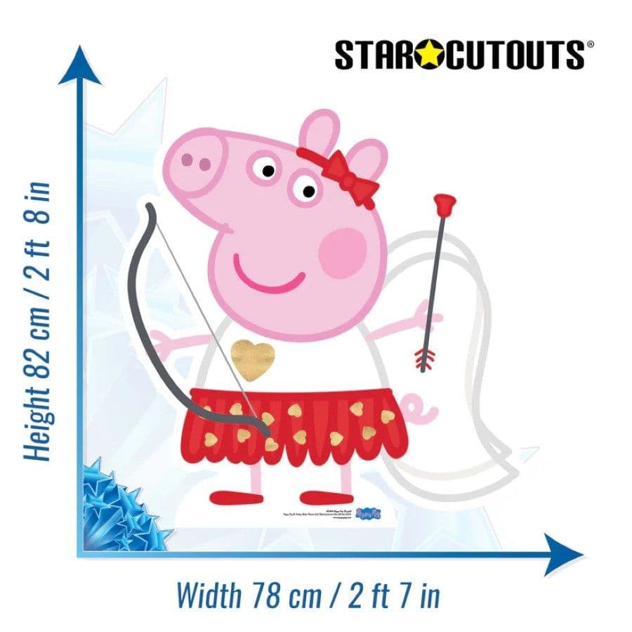 PEPPA PIG CUPID CARDBOARD CUT OUT