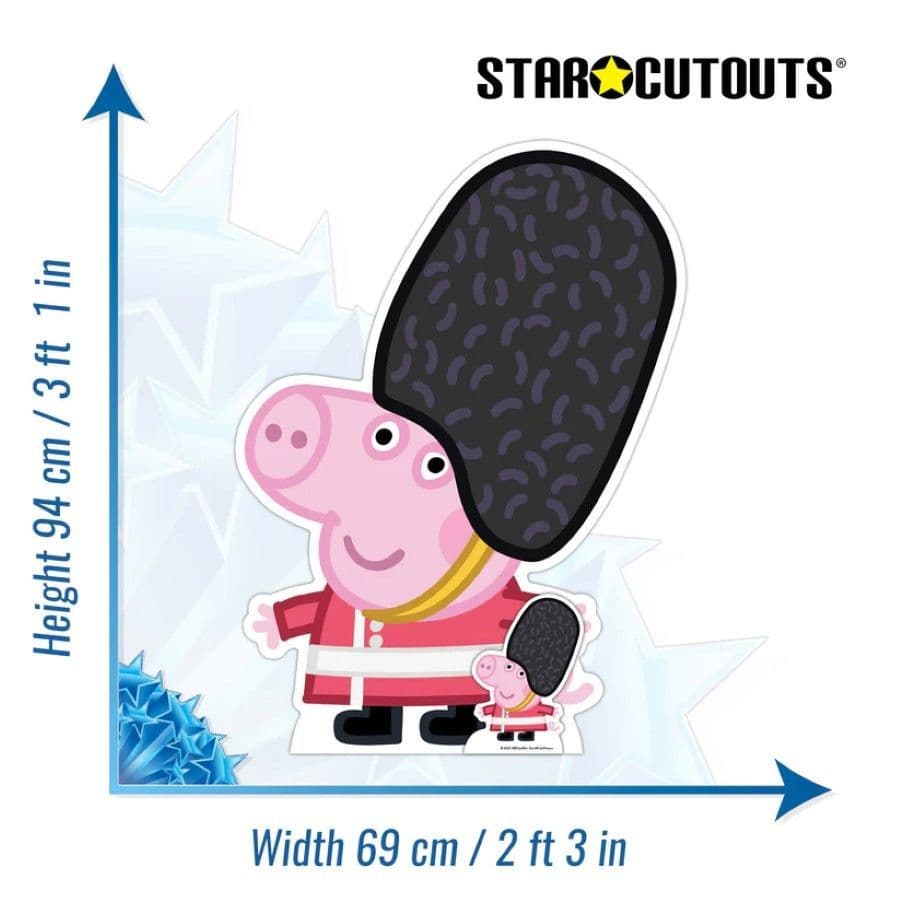 PEPPA PIG GEORGE PIG PALACE GUARD CARDBOARD CUT OUT