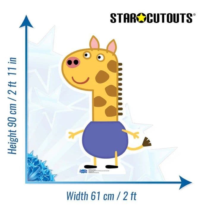 PEPPA PIG GERALD GIRAFFE CARDBOARD CUT OUT