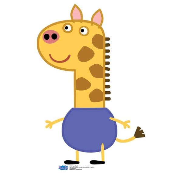 PEPPA PIG GERALD GIRAFFE CARDBOARD CUT OUT