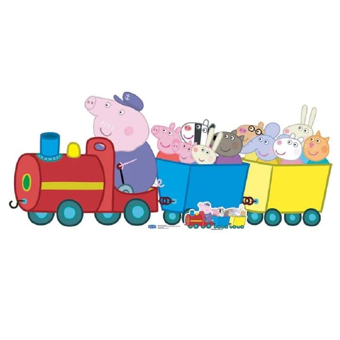 PEPPA PIG GRANDPA PIGS TRAIN CARDBOARD CUT OUT