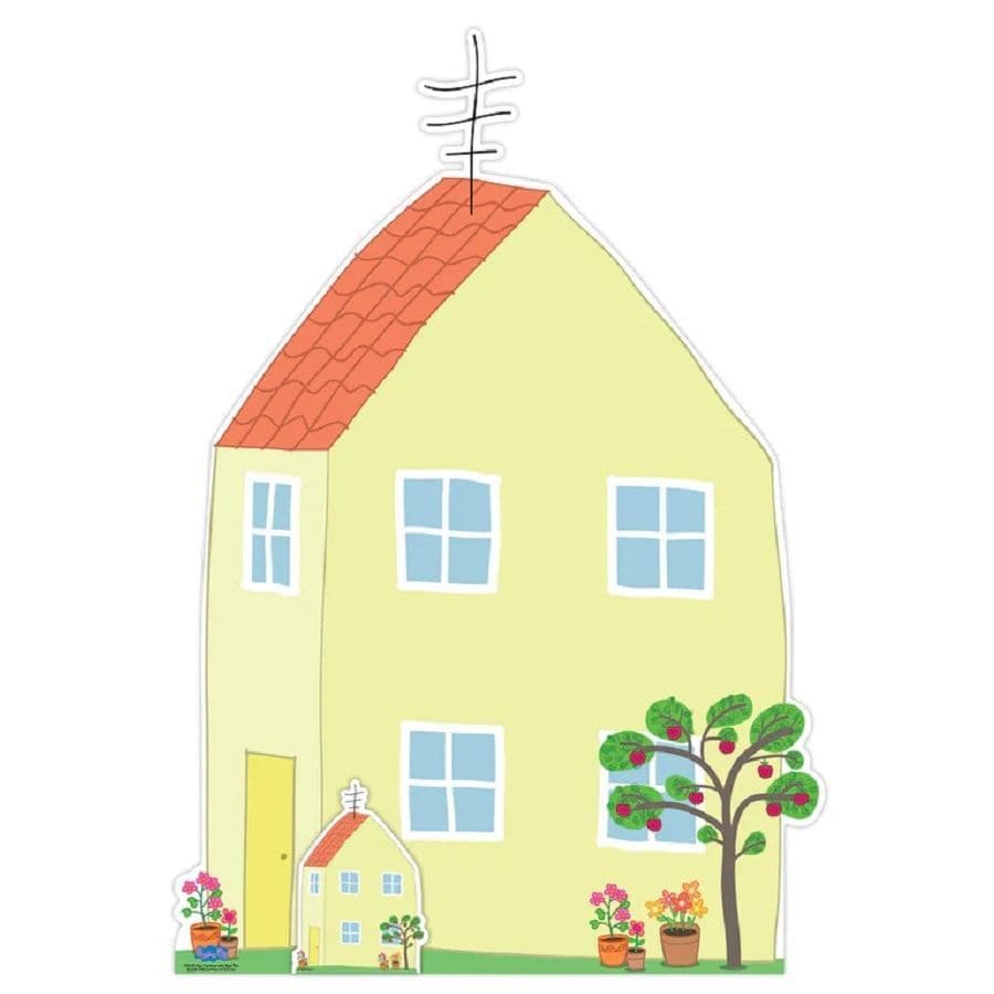 PEPPA PIG HOUSE WITH APPLE TREE CARDBOARD CUT OUT