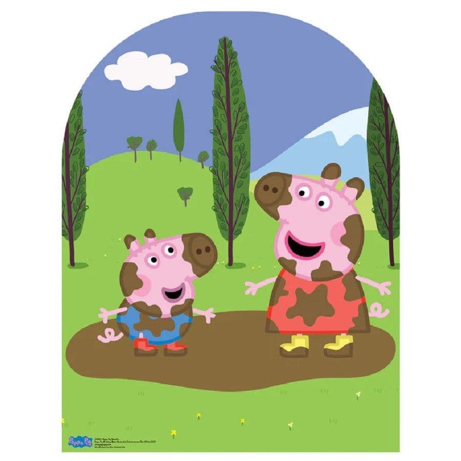 PEPPA PIG MUDDY PUDDLE STAND IN CHILD SIZE CARDBOARD CUT OUT