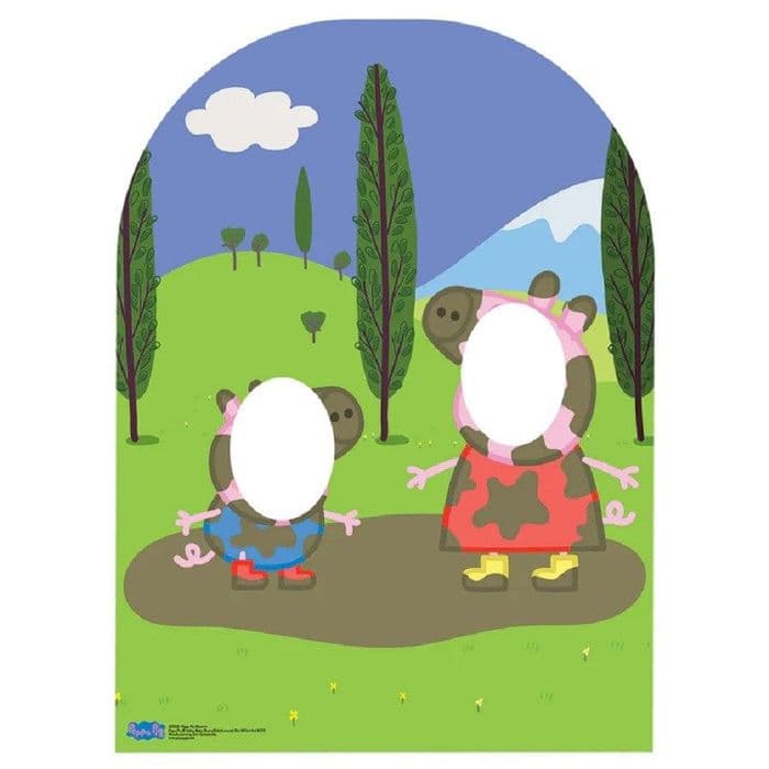 PEPPA PIG MUDDY PUDDLE STAND IN CHILD SIZE CARDBOARD CUT OUT