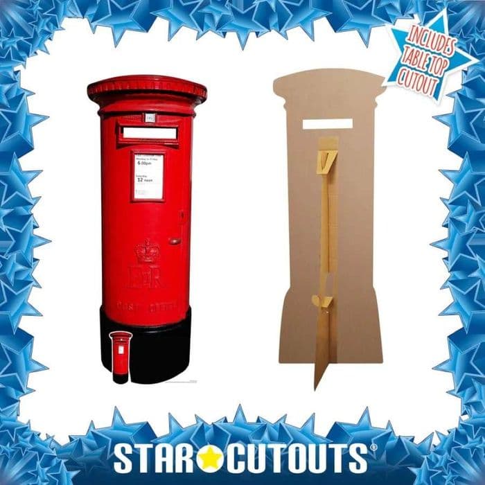 POST BOX LANDMARK CARDBOARD CUT OUT