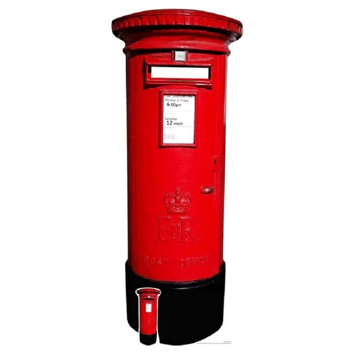 POST BOX LANDMARK CARDBOARD CUT OUT