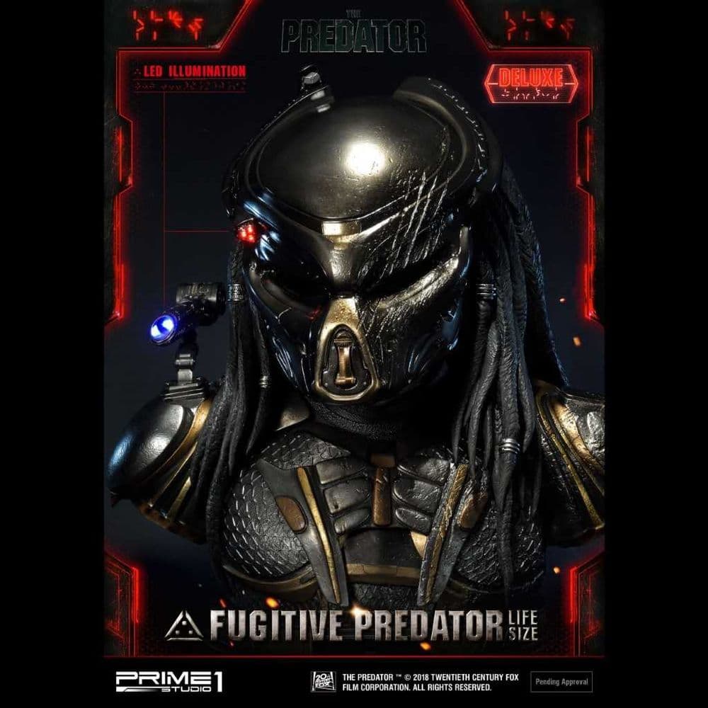 PREDATOR 2018 LIFE SIZE FUGITIVE PREDATOR DELUXE VERSION BUST STATUE ...
