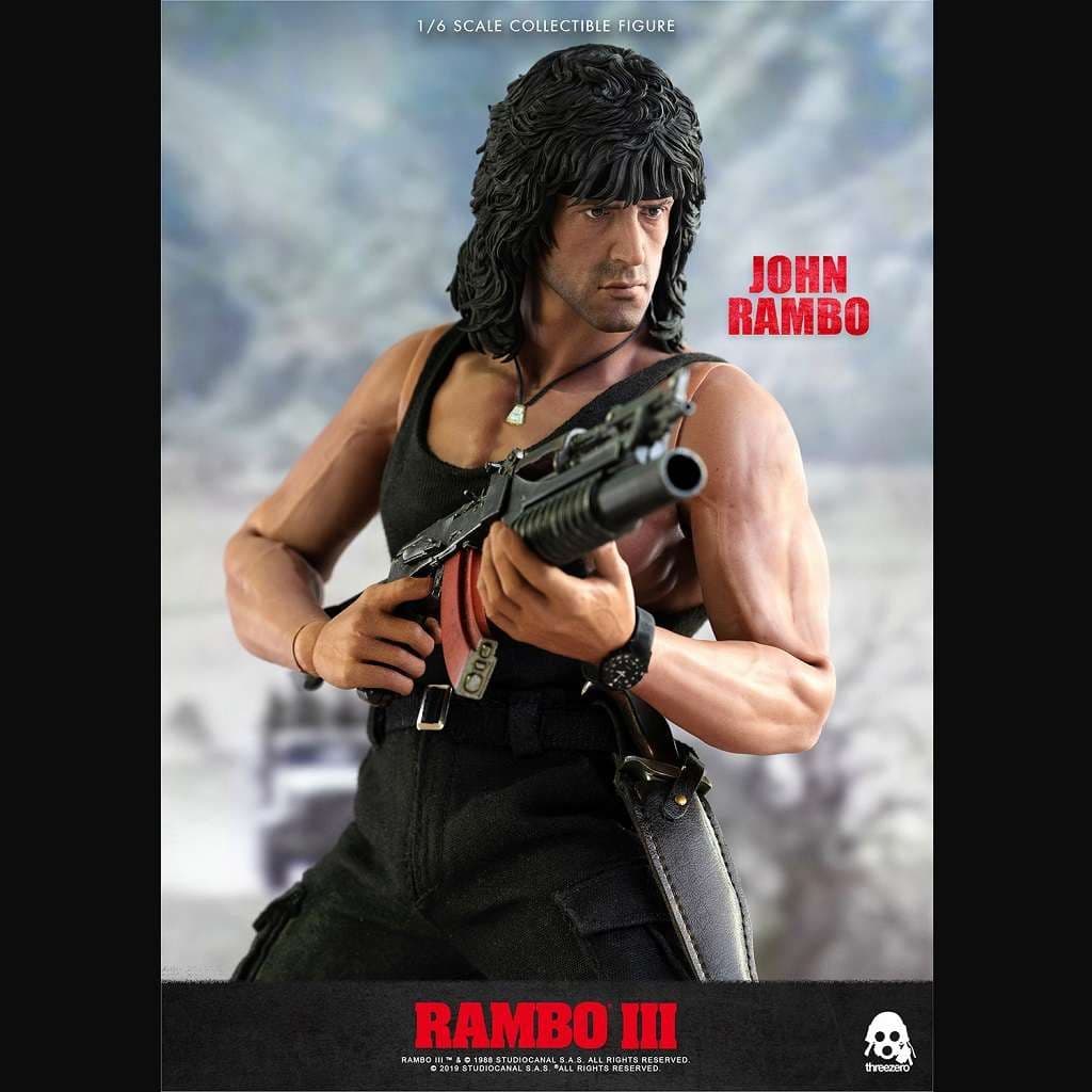 RAMBO III JOHN RAMBO 1 6 SCALE ACTION FIGURE FROM THREEZERO