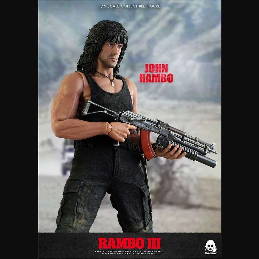 RAMBO III JOHN RAMBO 1 6 SCALE ACTION FIGURE FROM THREEZERO