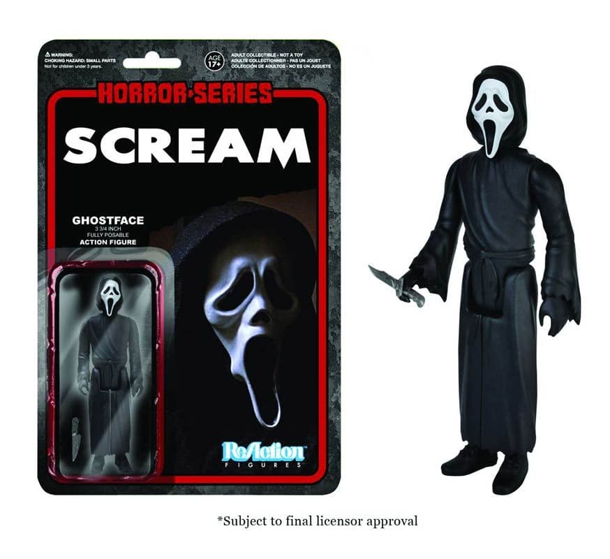 REACTION HORROR SERIES SCREAM GHOSTFACE ACTION FIGURE BY FUNKO