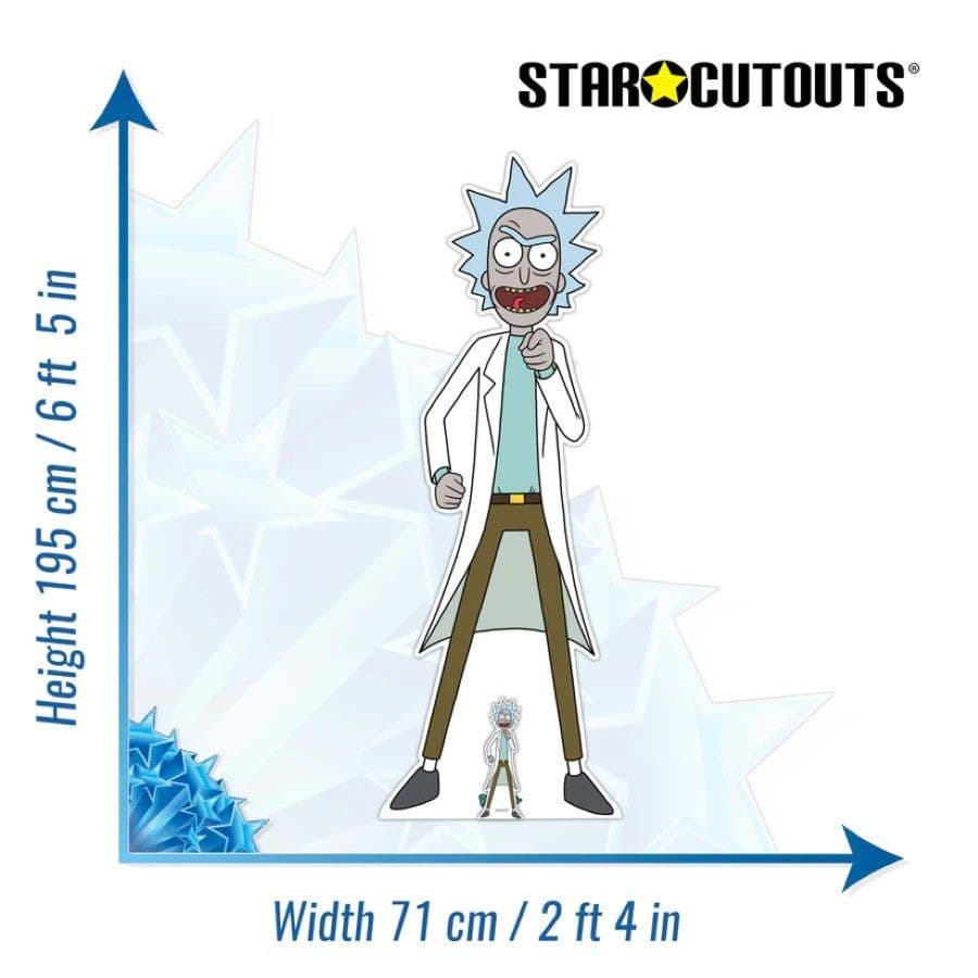 RICK AND MORTY RICK SANCHEZ SCIENTIST CARDBOARD CUT OUT