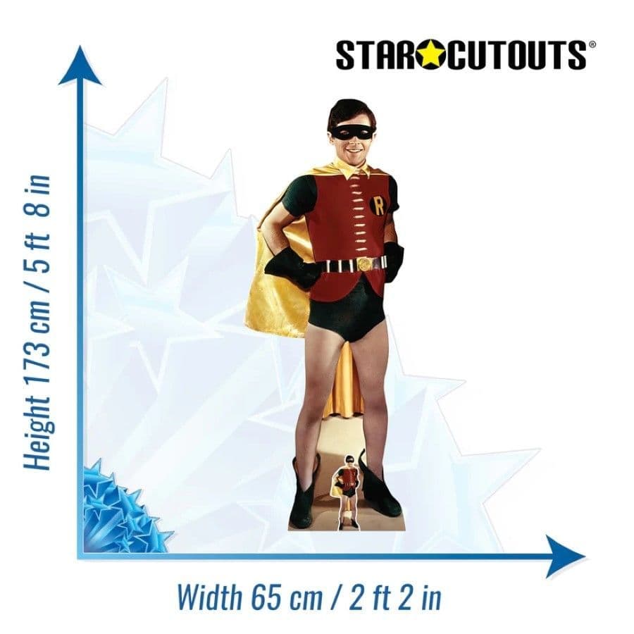 ROBIN 1966 BURT WARD LIFE SIZE CARDBOARD CUT OUT