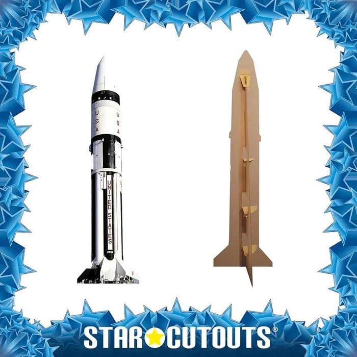 ROCKET REAL SPACE CRAFT CARDBOARD CUT OUT