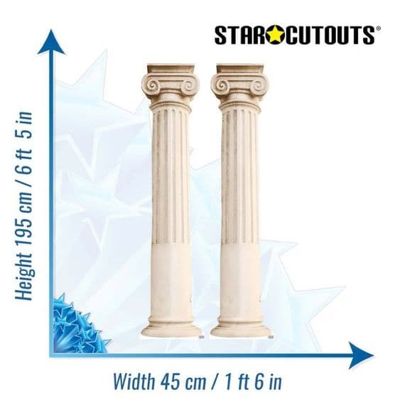ROMAN PILLARS LANDMARK CARDBOARD CUT OUT