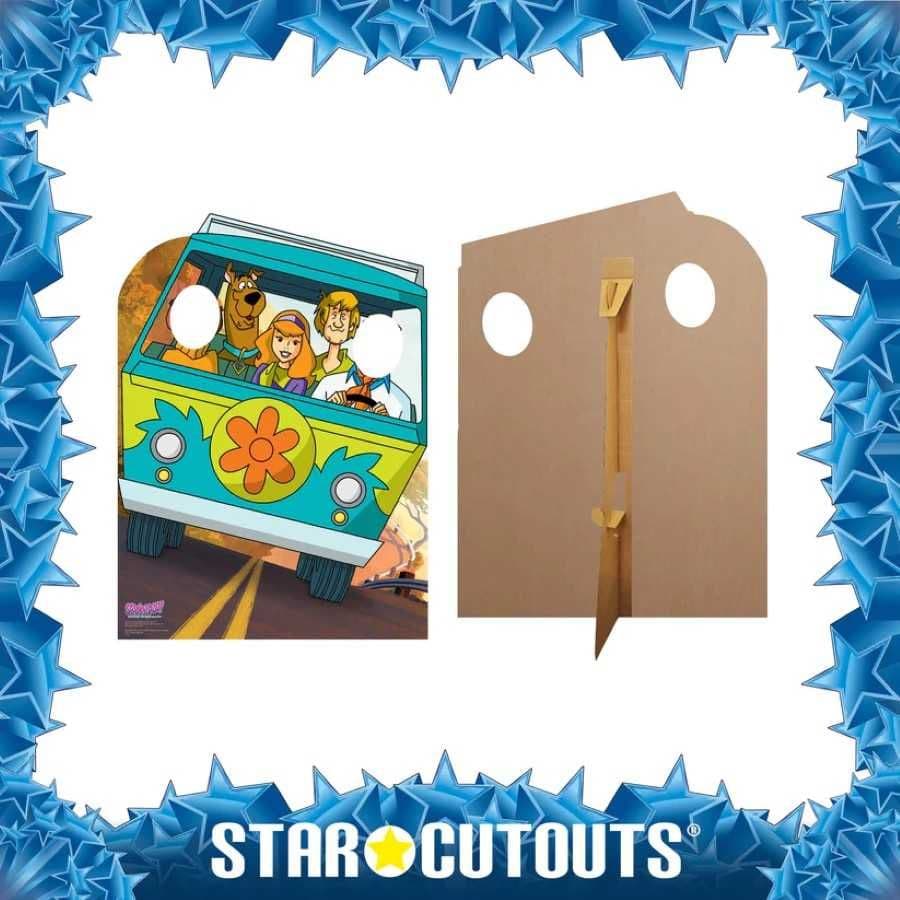 SCOOBY DOO MYSTERY MACHINE STAND IN CHILD SIZE CARDBOARD CUT OUT