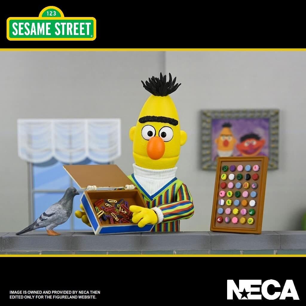 SESAME STREET ULTIMATE BERT 7 INCH SCALE ACTION FIGURE FROM NECA