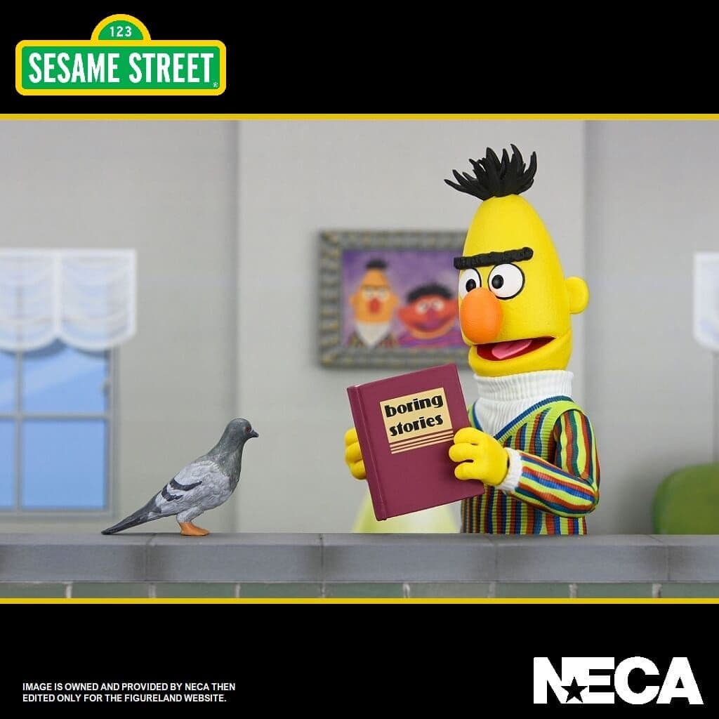 SESAME STREET ULTIMATE BERT 7 INCH SCALE ACTION FIGURE FROM NECA