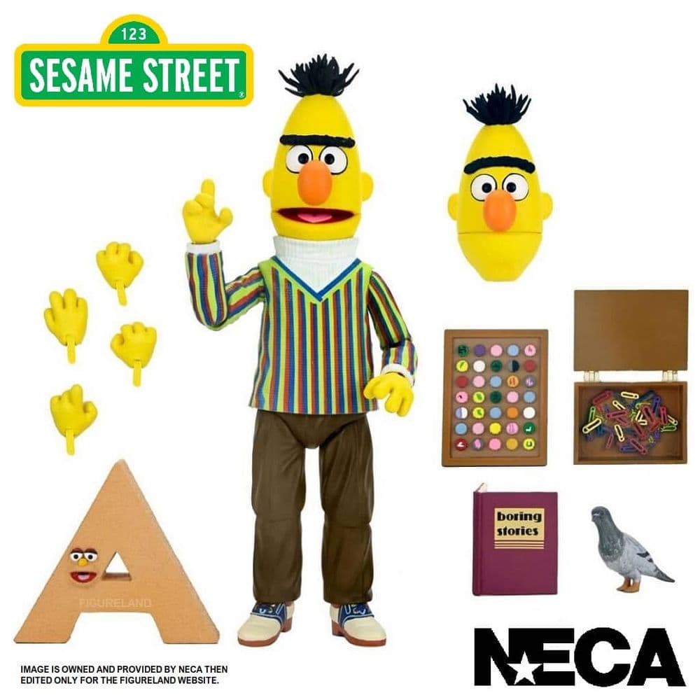 SESAME STREET ULTIMATE BERT 7 INCH SCALE ACTION FIGURE FROM NECA