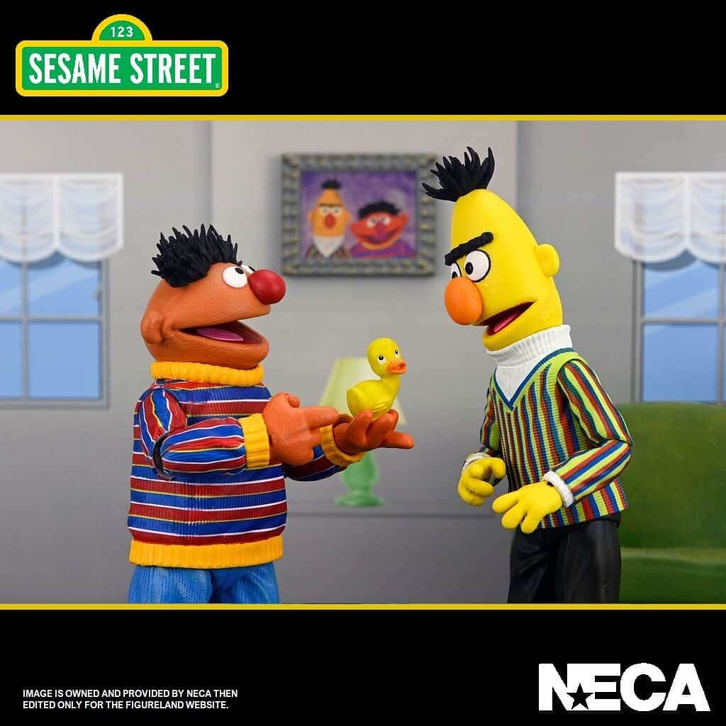SESAME STREET ULTIMATE ERNIE 7 INCH SCALE ACTION FIGURE FROM NECA