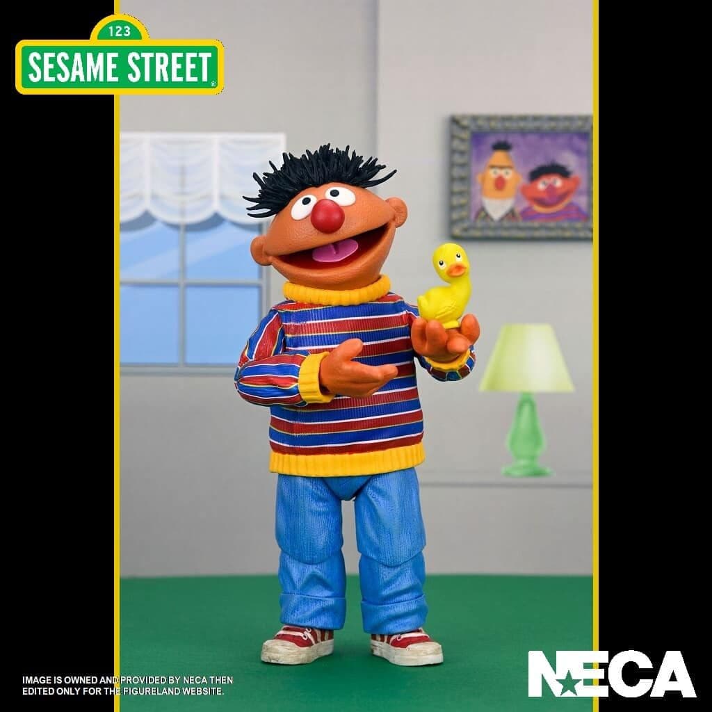 SESAME STREET ULTIMATE ERNIE 7 INCH SCALE ACTION FIGURE FROM NECA
