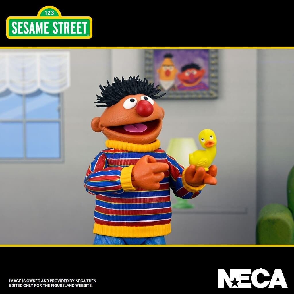 SESAME STREET ULTIMATE ERNIE 7 INCH SCALE ACTION FIGURE FROM NECA